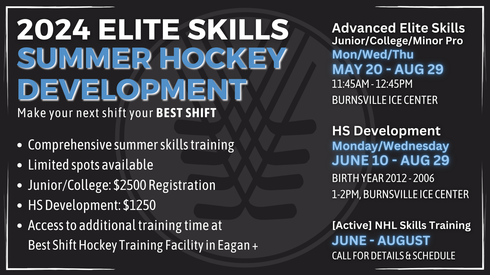 Best Shift Hockey Training & Development. Shooting lanes & rental ...